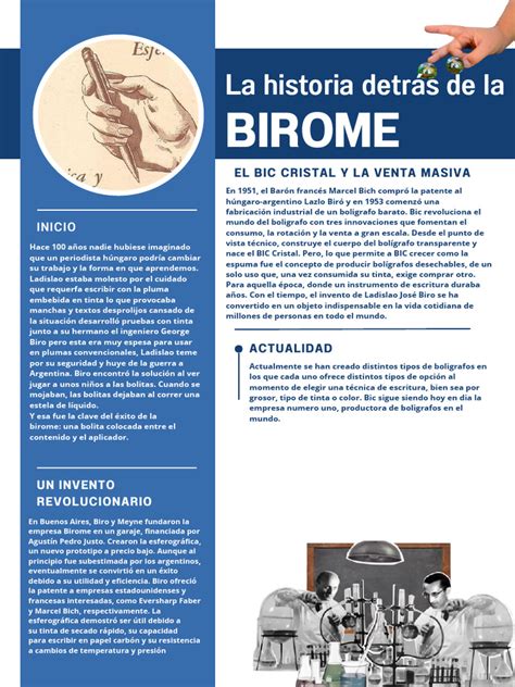 La Historia Detrás De La Birome Pdf Implementos De Escritura