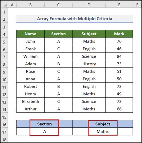 Examples Of Using Array Formula In Excel ExcelDemy