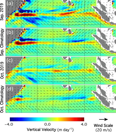 Comparisons Of Vertical Velocity At 50 M Depth With Overlay Of The