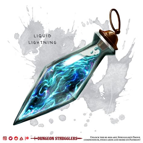 New Item Liquid Lightning Potion Dungeon Strugglers Rdndhomebrew
