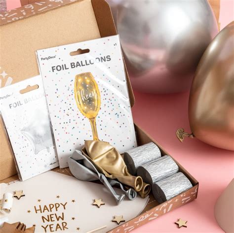 New Year Party In A Box Postbox Party