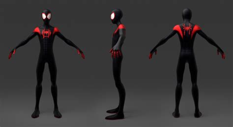 Artstation Spider Man Across The Spider Verse Maya Rig Miles Morales Game Assets