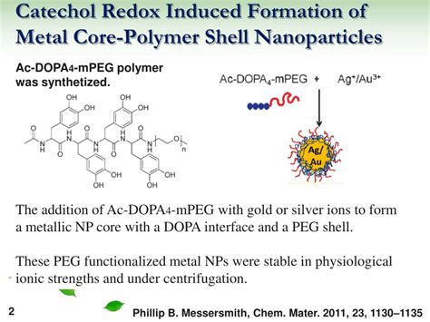 Ppt Preparation Of Catechol Containing Polymers And Their