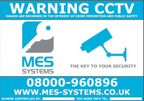 Cctv Signage How To Avoid Gdpr Penalties Mes Systems Nuneaton