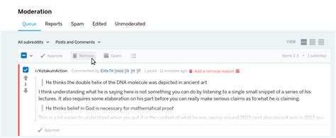 Bug Filter Reason Not Shown Remove And Spam Actions Not Available On