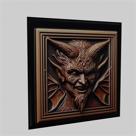 3d File Devil Demon For Cnc Router Laser And 3d Printer 😈 ・model To Download And 3d Print・cults