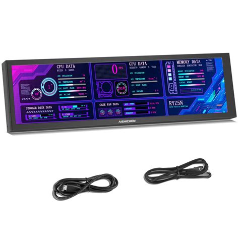 Buy 8 8 Inch Pc Temperature Display With Case Pc Sensor Panel Display