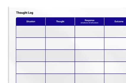 Cbt Thought Record Worksheet 17 Cognitive Behavioral Thought