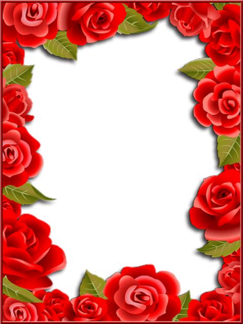 Border Bunga Ros Merah Miatarolowery