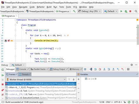 More Meaningful Call Stacks Thread Specific Breakpoints And Other