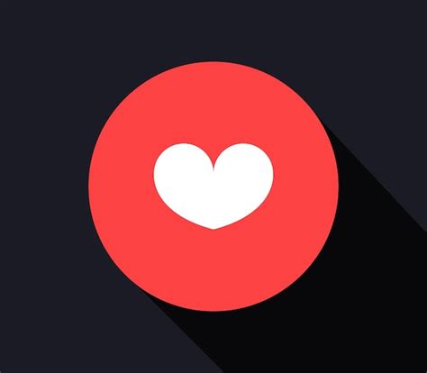 Simbolo De Corazon Vector Premium