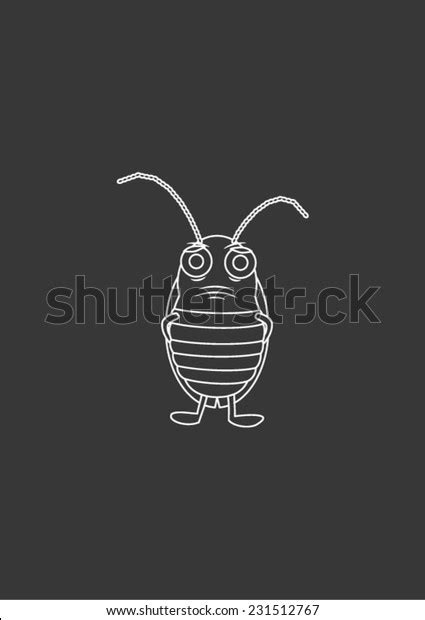 Sad Cockroach Bug Stock Vector Royalty Free 231512767 Shutterstock
