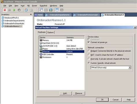 MONOGRÁFICO Máquinas virtuales Configuración de redes virtuales con