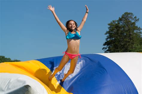 Girl Blob Jump Camp Barney Medintz