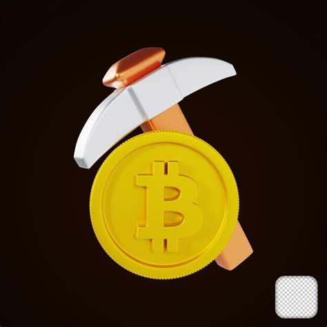 Premium Psd Bitcoin Mining 3d Illustration