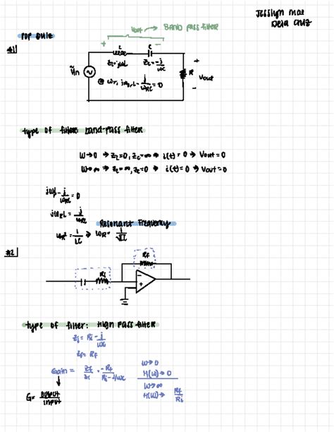 Lecture 21 Circuits Course Jesslyn Mae Delacruz bout ³ BAND pass