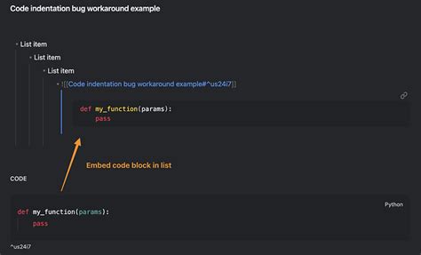 Live Preview Better Support Of Code Blocks In Lists 43 By Gamuza Bug Reports Obsidian Forum