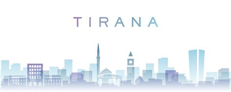 地拉那透明圖層漸變地標天際線向量圖形及更多地拉那圖片 地拉那 天際 事件 Istock