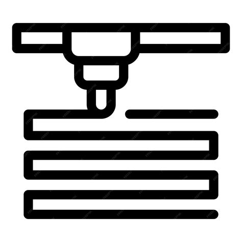 premium vector 3d printer creating an object layer by layer