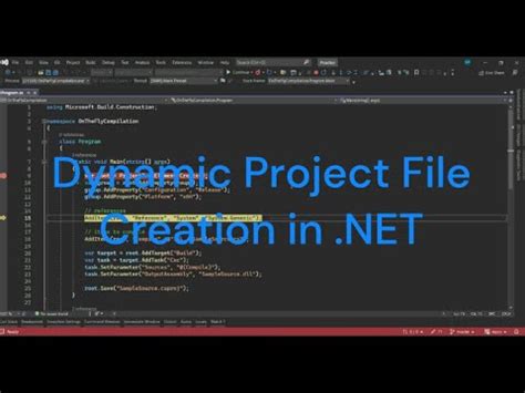 How I Created C Project File Dynamically In NET Dotnet Csharp Projectfile Programming