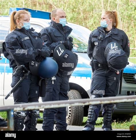 Braunschweig Germany May 15 2021 Demonstration Afd Party Congress