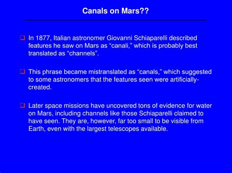 Ppt Mars Earth And The Outer Planets Lecture Powerpoint