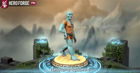 Handsome Squidward Made With Hero Forge