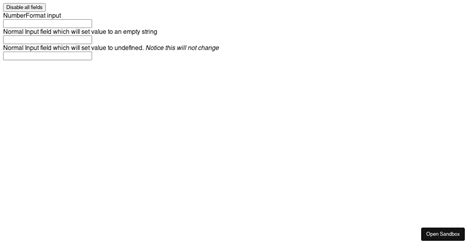 Input Disabled Demo Codesandbox