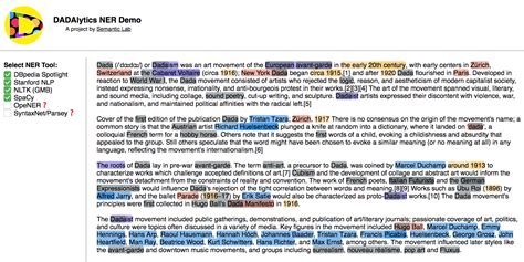 GitHub SemanticLab DADAlytics Ner Demo Interface To Running NER Tools