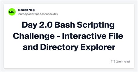 Manish Negi On Linkedin Day 20 Bash Scripting Challenge Interactive