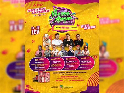 Prefeitura divulga programação oficial do Carnaval de Várzea Alegre