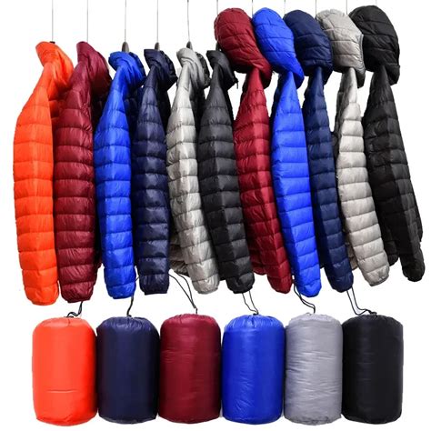 Casaco Leve E Resistente Gua Masculino Parkas Quentes Embal Vel Tamanho