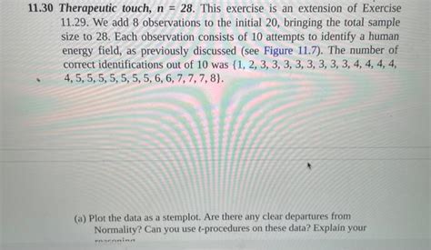 Solved A Plot The Data As A Stemplot Are There Any Clear