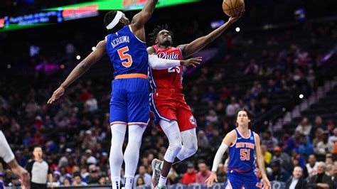 Watch New York Knicks Vs Philadelphia 76ers In Free Live Streaming Nba