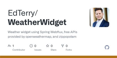Github Edterryweatherwidget Weather Widget Using Spring Webflux