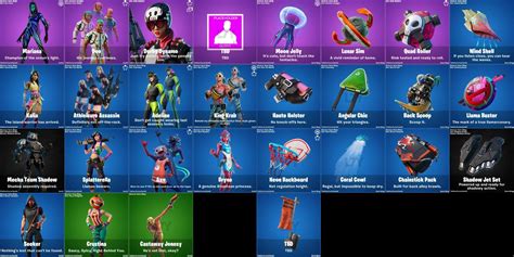 Leak Fortnite des skins et cosmétiques de la MAJ Dexerto fr