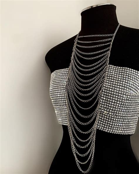 Sasha Body Jewelry® On Instagram Cassie Top Chain ⛓💋 ️‍🔥 Top