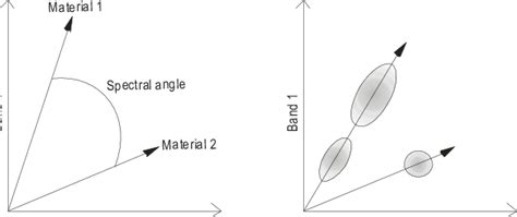 Principle Of Spectral Angle Mapping SAM Material 1 And 2 Can Clearly Download Scientific