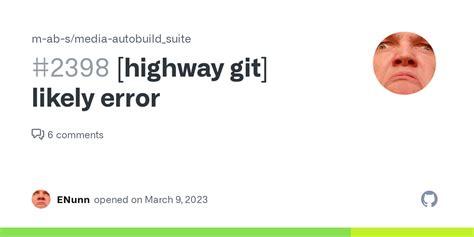 Highway Git Likely Error · Issue 2398 · M Ab Smedia Autobuildsuite