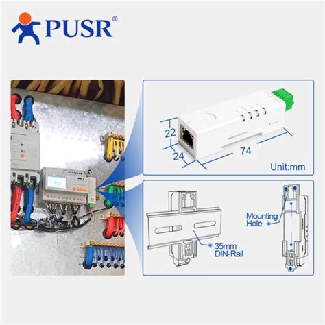 Pusr Usr Dr134 Din Rail Rs485 To Ethernet Modbus Gateway Modbus Rtu To Modbus Tcp Serial Device
