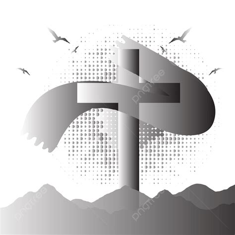 검은 흰색 좋은 금요일 무료 벡터 디자인 서식 파일 종교 부활절 Png 일러스트 및 벡터 에 대한 무료 다운로드