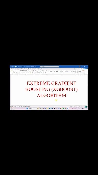 Working Of Xgboost Algorithm Youtube