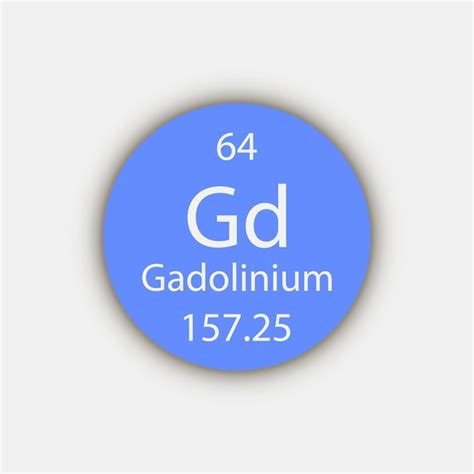 Premium Vector Gadolinium Symbol Chemical Element Of The Periodic Table Vector Illustration