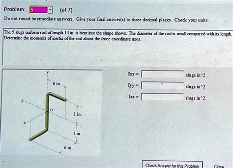 solved problem of7 do not round intermediate answers give your final