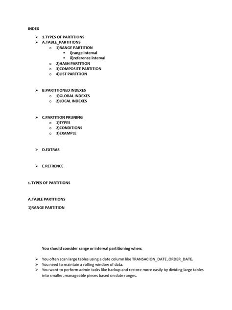partitioning in oracle 1728042170 pdf database index data management