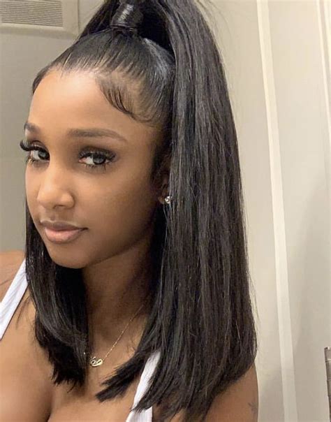 Sleek Ponytail Hairstyles Ethnic Hairstyles Hair Ponytail Styles