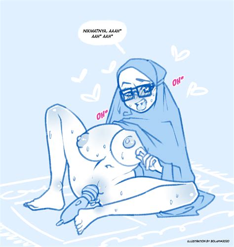 Rule 34 1girls Blue Monochrome Bolapistarize Glasses Hijab Large