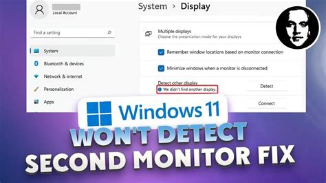 Windows Won T Detect Second Monitor FIX
