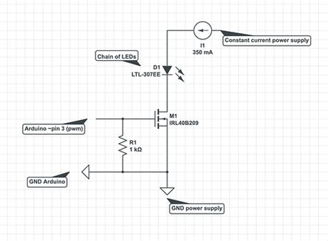 can i dim a constant current led driver with mosfet pwm general guidance arduino forum