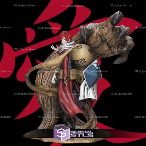 Gaara V3 3d Printing Model Naruto Standing Stl Files Specialstl